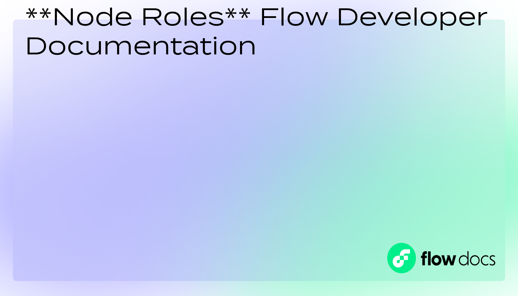 Which node to run as a fullnode - Product & Ideas - Flow Community